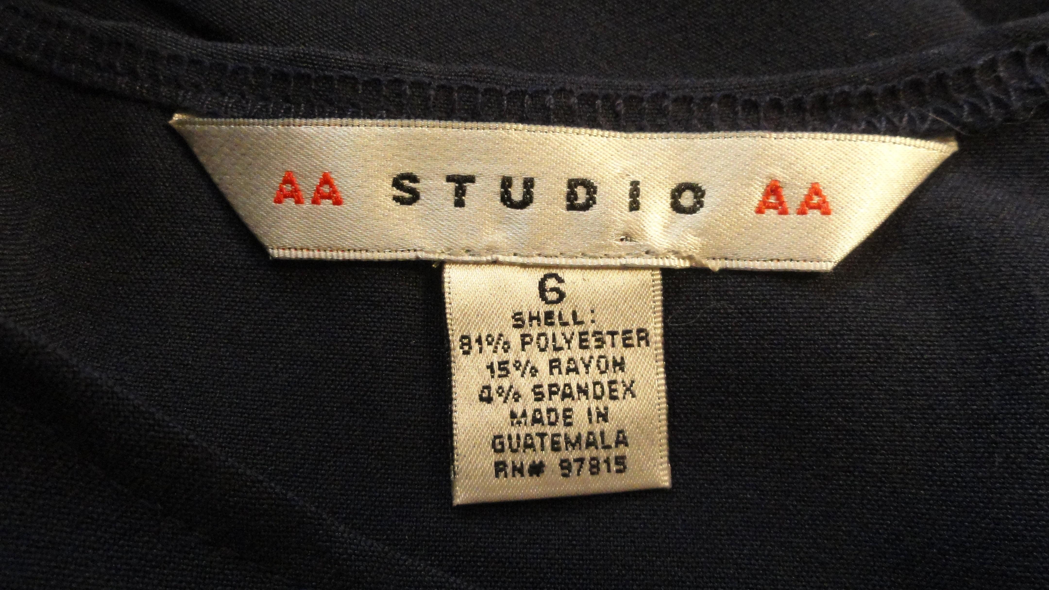 AA Studio 90's Dark Blue Dress Size 6 SKU 000174 – Designers On A Dime