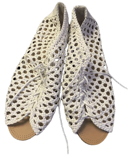 Top Shop White Net Sandals SKU 000060 – Designers On A Dime