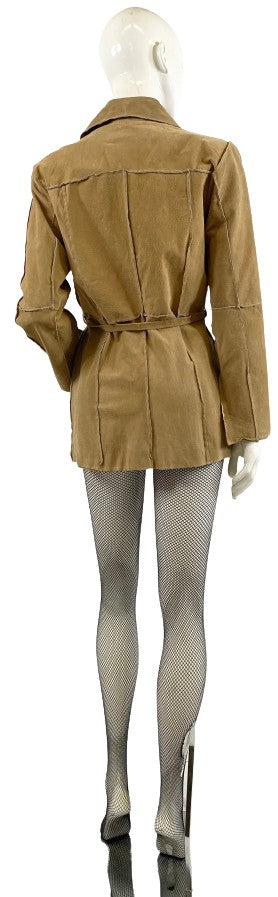 Marcelle Renee Jacket Leather Tan NWOT Size S SKU 000000-6-3 ...
